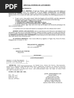 Spa - Authority To Sign Extrajudicial | PDF | Power Of Attorney ...