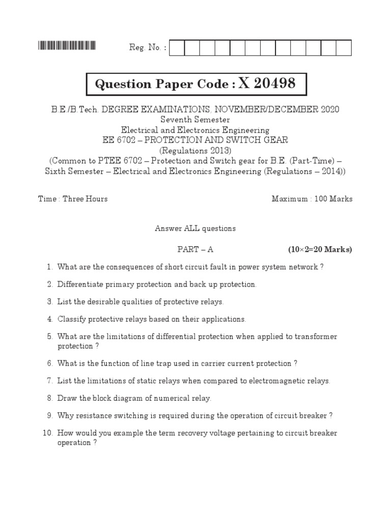 EEE-ND-2020-EE 6702-Protection and Switchgear-466397335-X20498 (EE6702 ...