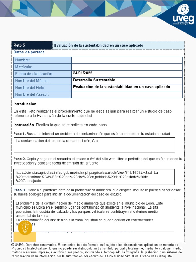 Desarrollo Sustentable - R5 - U2 | PDF | Contaminación | Sustentabilidad
