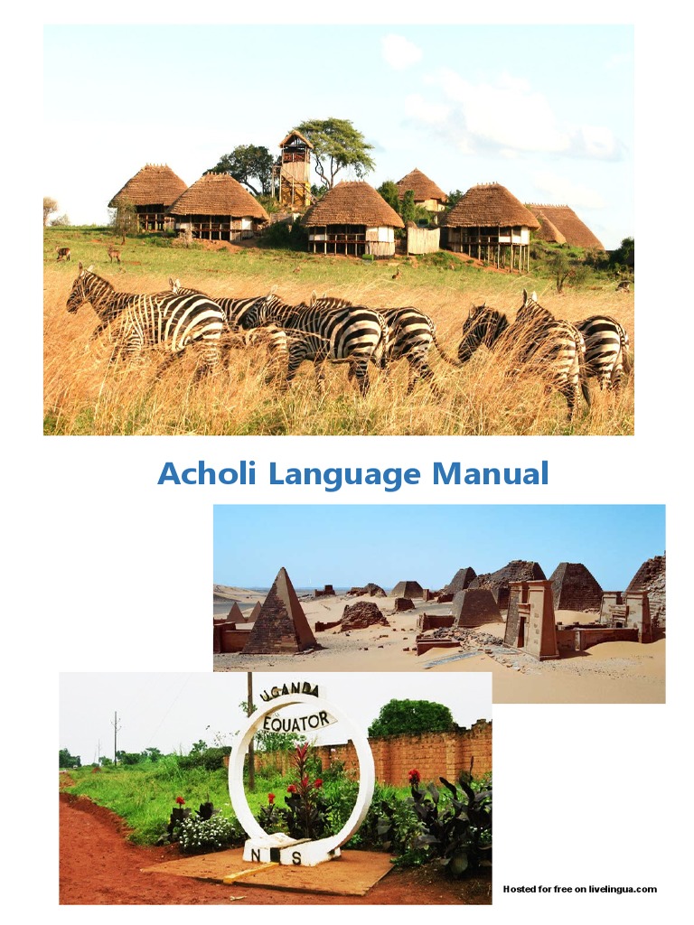 Acholi Language Manual June 2009 | PDF | Grammatical Tense | Verb