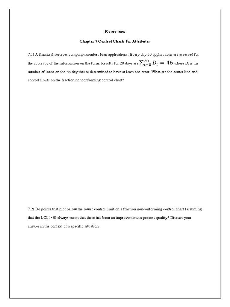 Exercises CHAPTER 7 | PDF