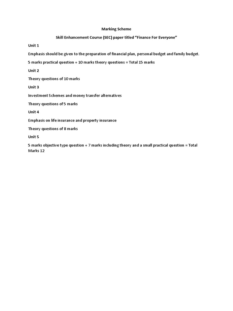 Finance For Everyone | PDF