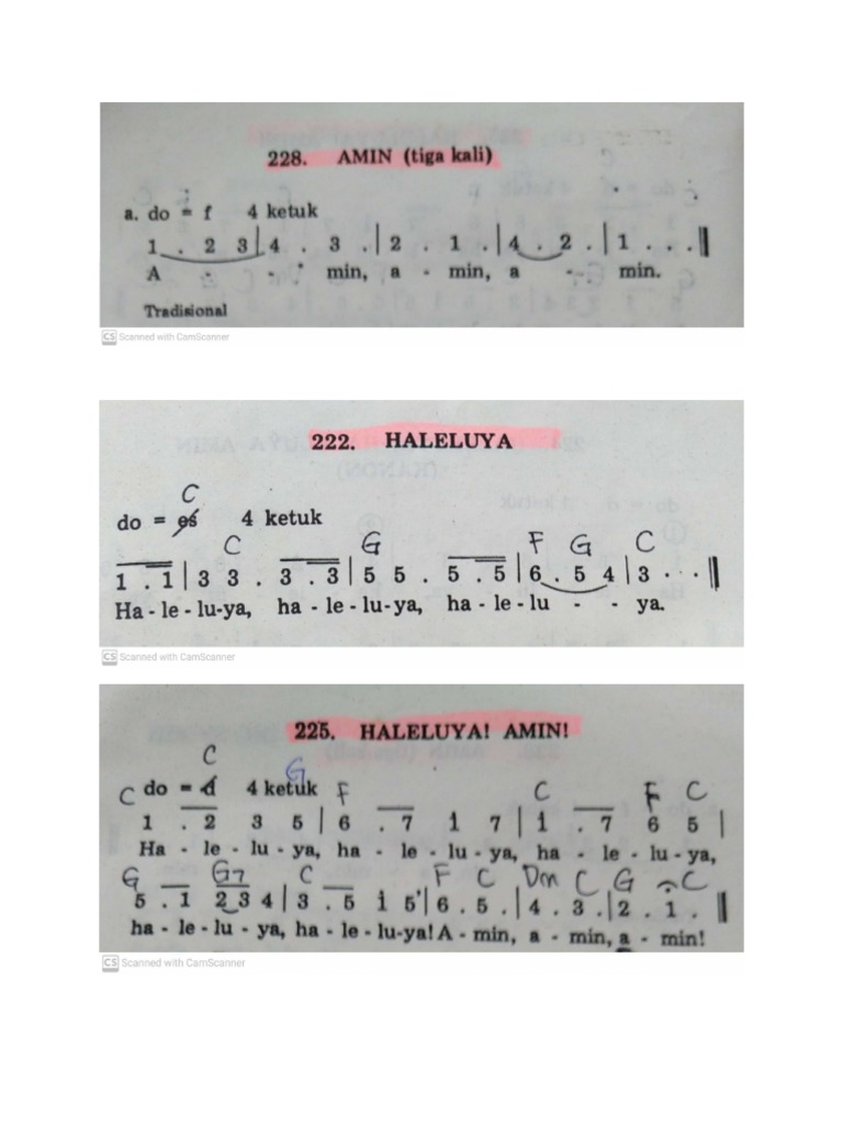 Partitur Amin Haleluya | PDF