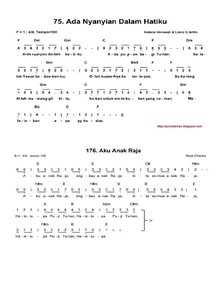 Partitur Lagu Rohani | PDF