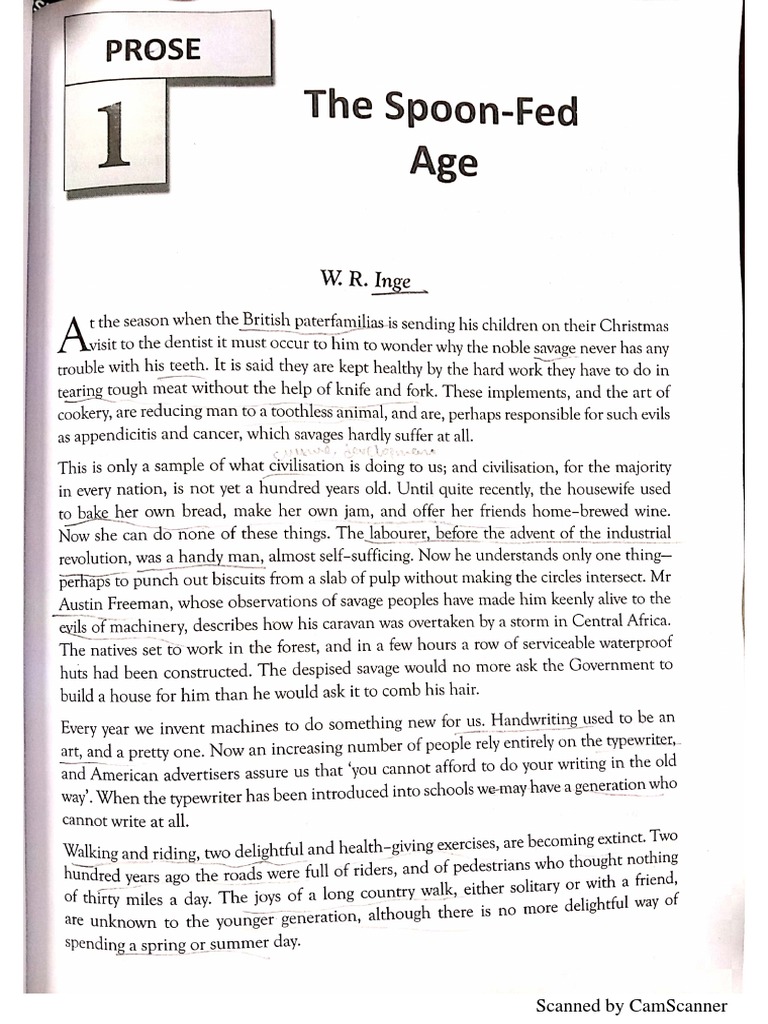 The Spoon-Fed Age | PDF