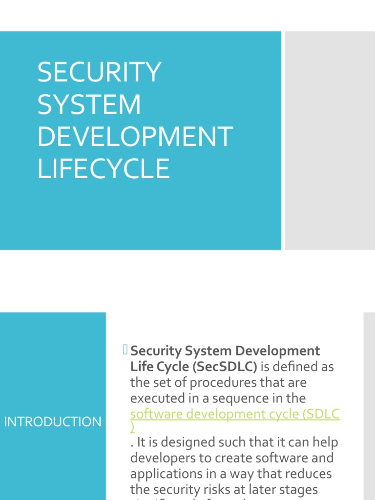 Security System Development Lifecycle | PDF | Computer Security | Security
