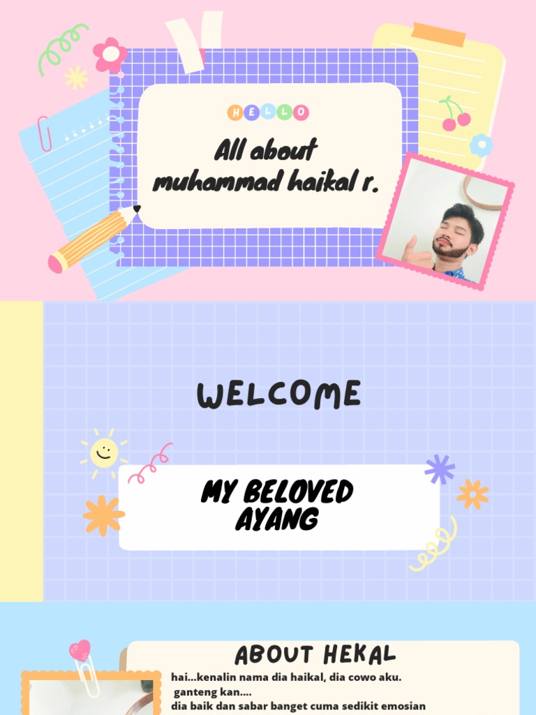 All About Muhammad Haikal R.: He O LL | PDF