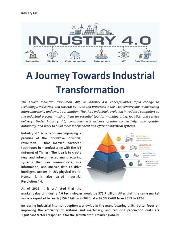 Industry 4.0 | PDF | Internet Of Things | Supply Chain