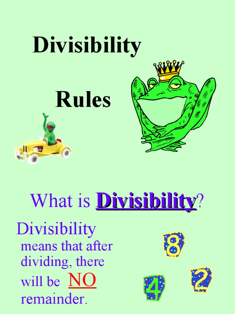 Divisibility Rules PP | PDF