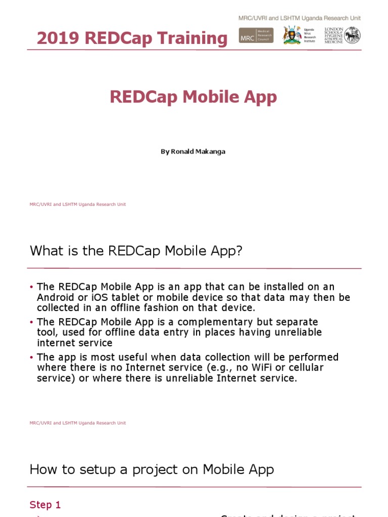 REDCap Training 2019 - REDCap Mobile App Training | PDF | Mobile App | Ios