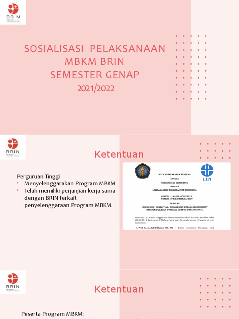 Sosialisasi MBKM BRIN UB 2022 | PDF