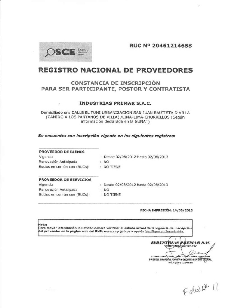 14 06 13 Tecn Premar | PDF