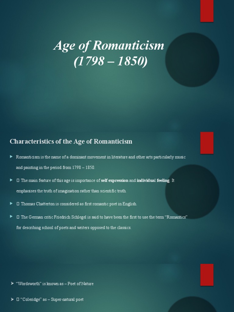 Age of Romanticism | PDF | William Wordsworth | Romanticism
