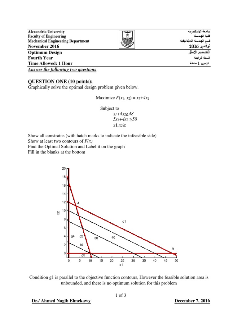 Optimum Midterm Solution Second | PDF | Mathematical Optimization | Fertilizer