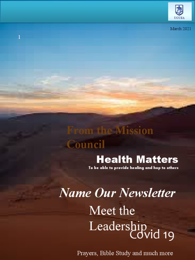 DWF - Newsletter - March 2021 | PDF | Prayer