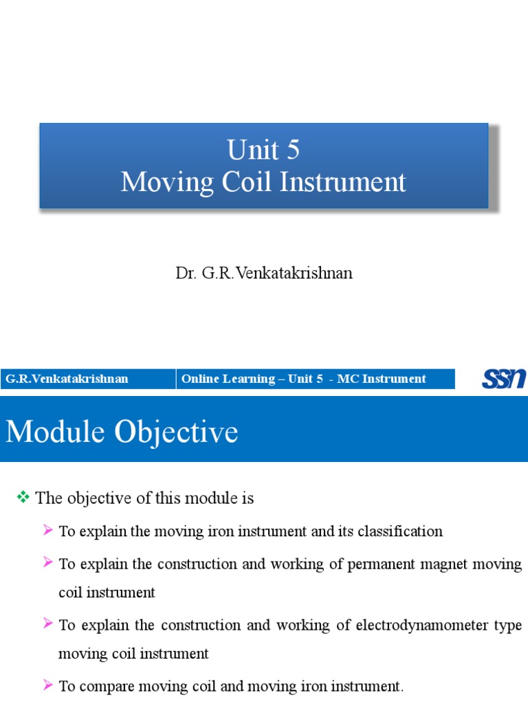 04 - Moving Coil Instrument | PDF | Electrical Engineering ...