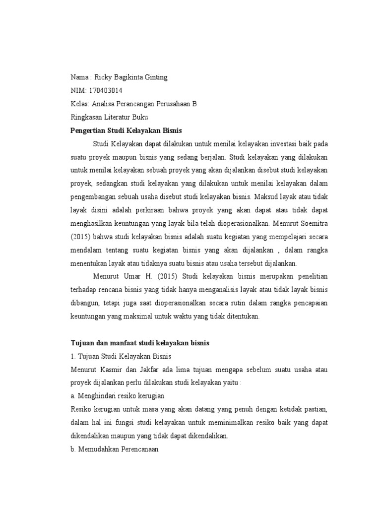 Ringkasan Literatur | PDF