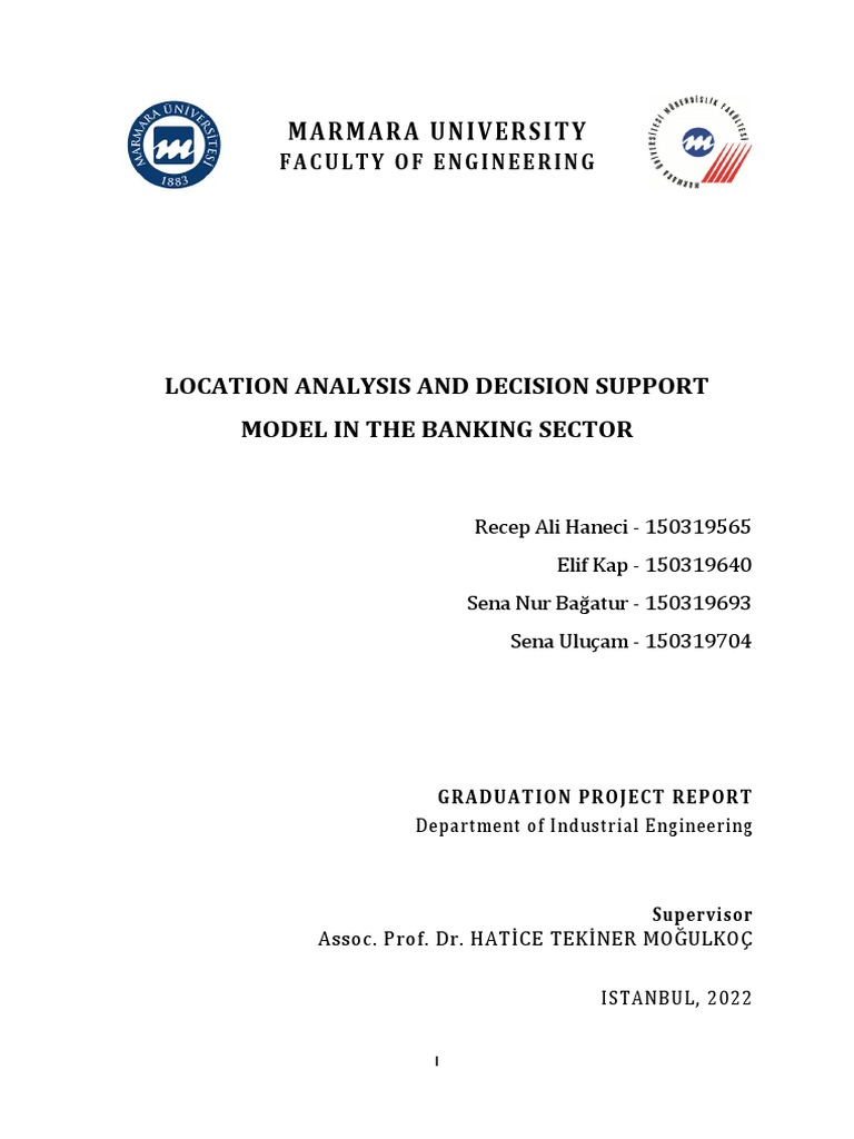 Location Analysis and Decision Support Model for Determining Optimal Branch Locations in the ...