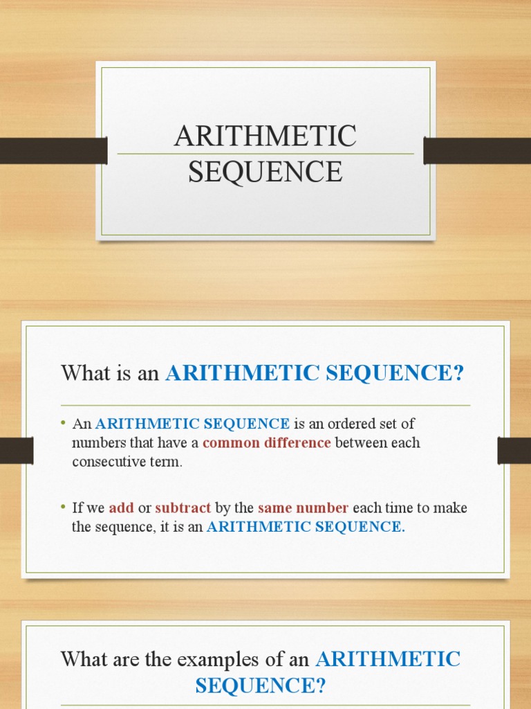 Arithmetic Sequence | PDF | Mathematics | Arithmetic