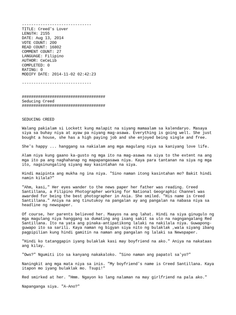 CeCeLib 04 - Creed's Lover | PDF