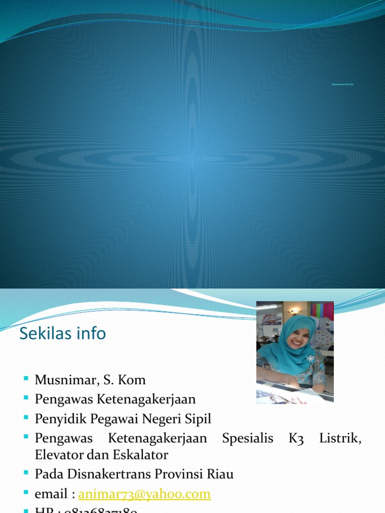 Pengawasan K3 Listrik AKU - 2017 | PDF
