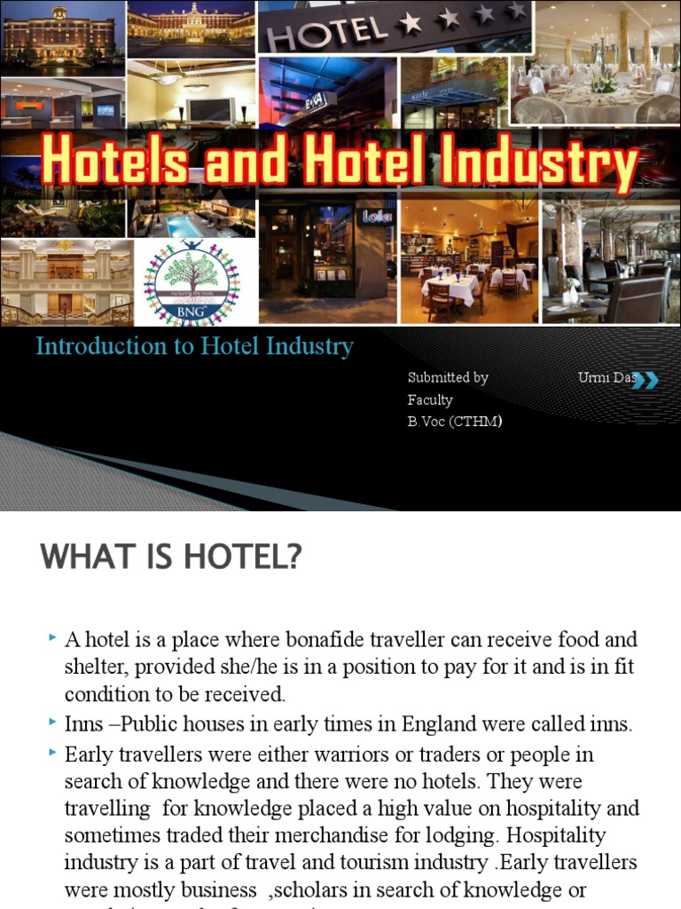 Introduction To Hotel Industry | PDF