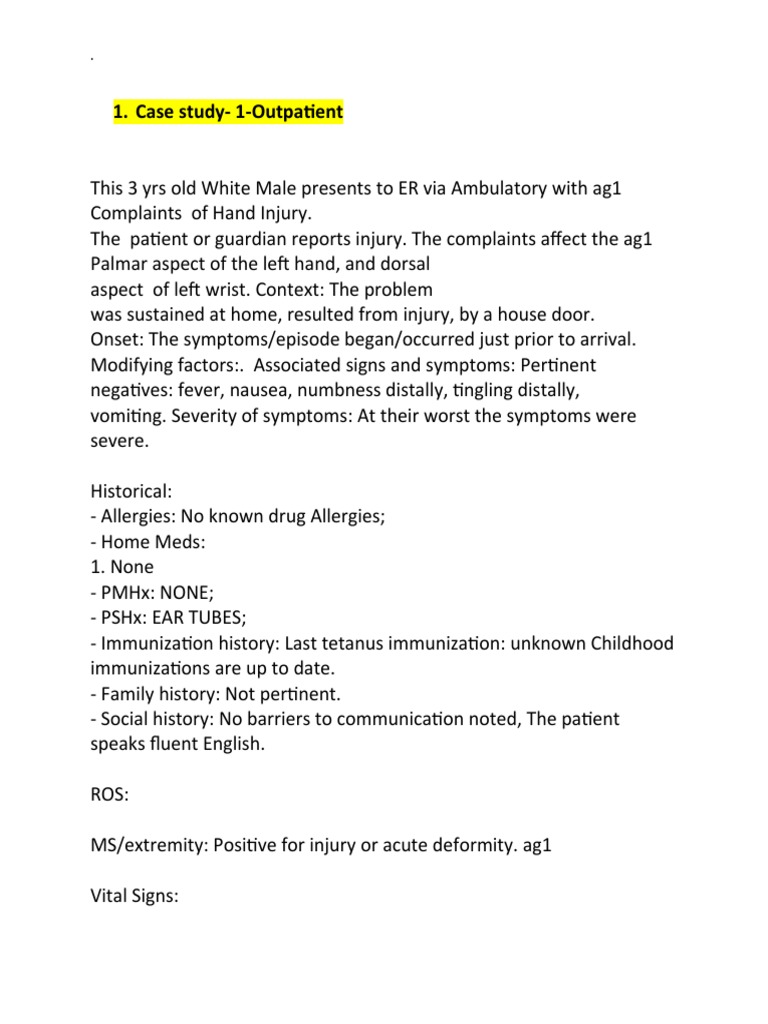 Final Mock Case Studies | PDF | Prostate | Coronary Artery Bypass Surgery