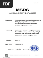 MSDS For Dell Batteries.: History | PDF | Firefighting | Dangerous Goods