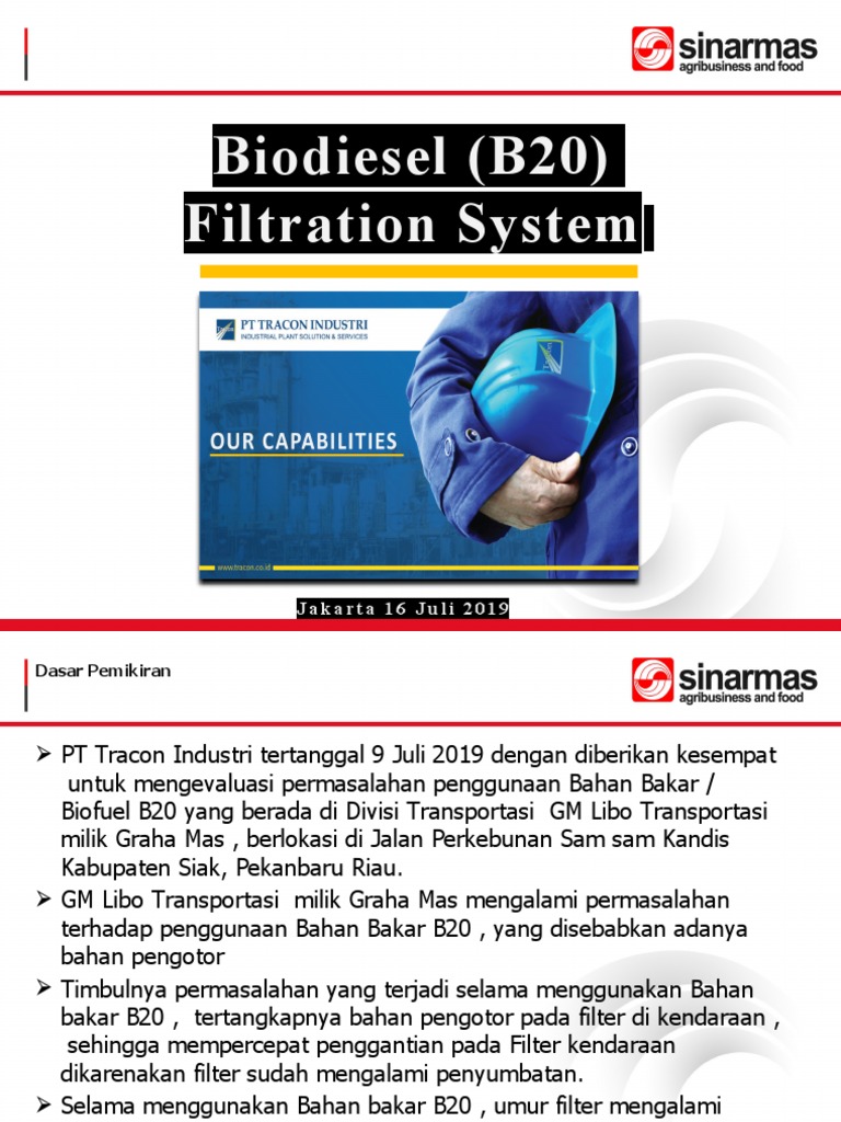 MEMBERSIHKAN BAHAN PENGOTOR PADA BIODIESEL (B20) | PDF