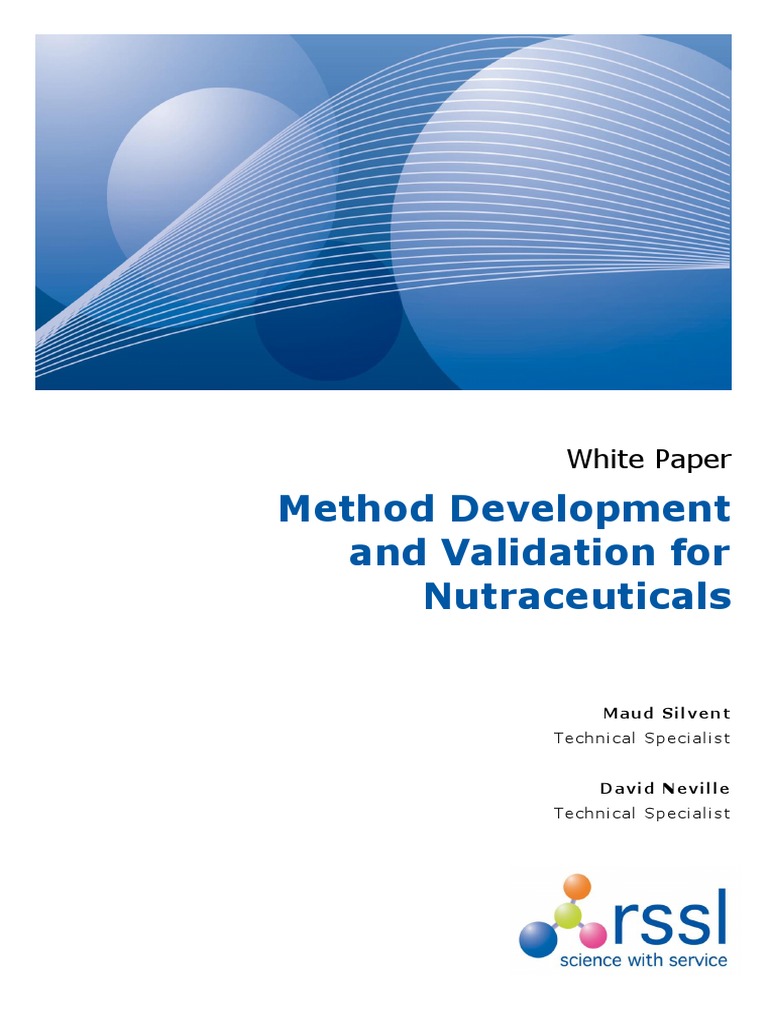 Analytical Method Validation Nutraceuticals | PDF | Detection Limit | Verification And Validation