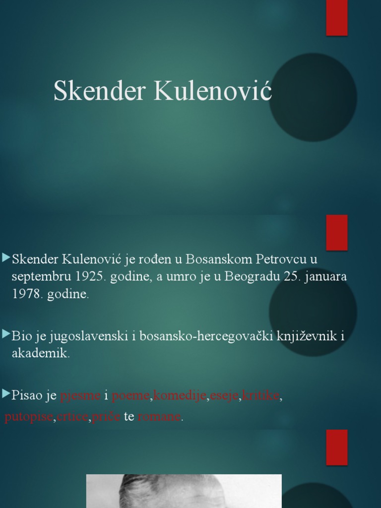 Skender Kulenović | PDF