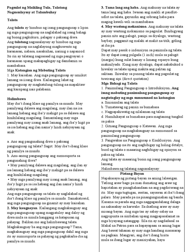 Pagsulat NG Maikling Tula WEEK 4 | PDF