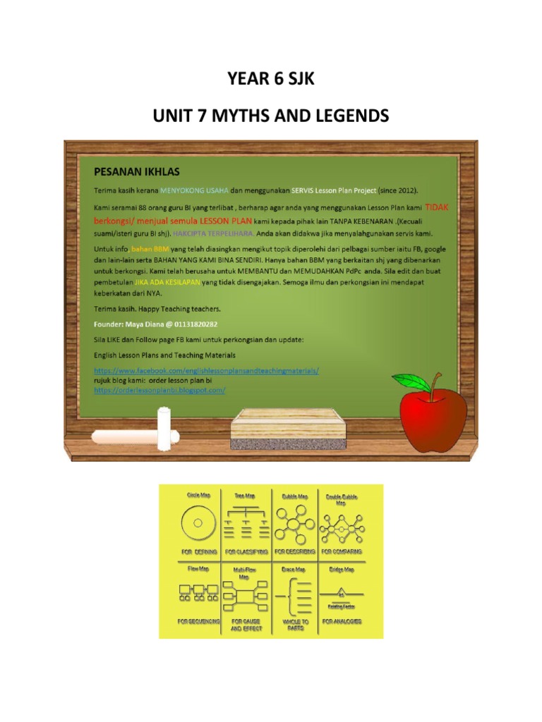 Year 6 Myths & Legends Lessons | PDF | Lesson Plan | Vocabulary