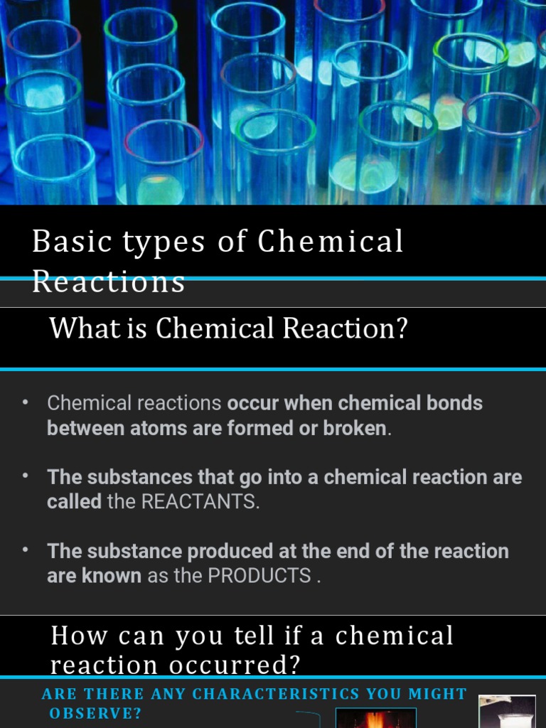 Understanding Chemical Reactions: An Overview of the Four Main Types of ...