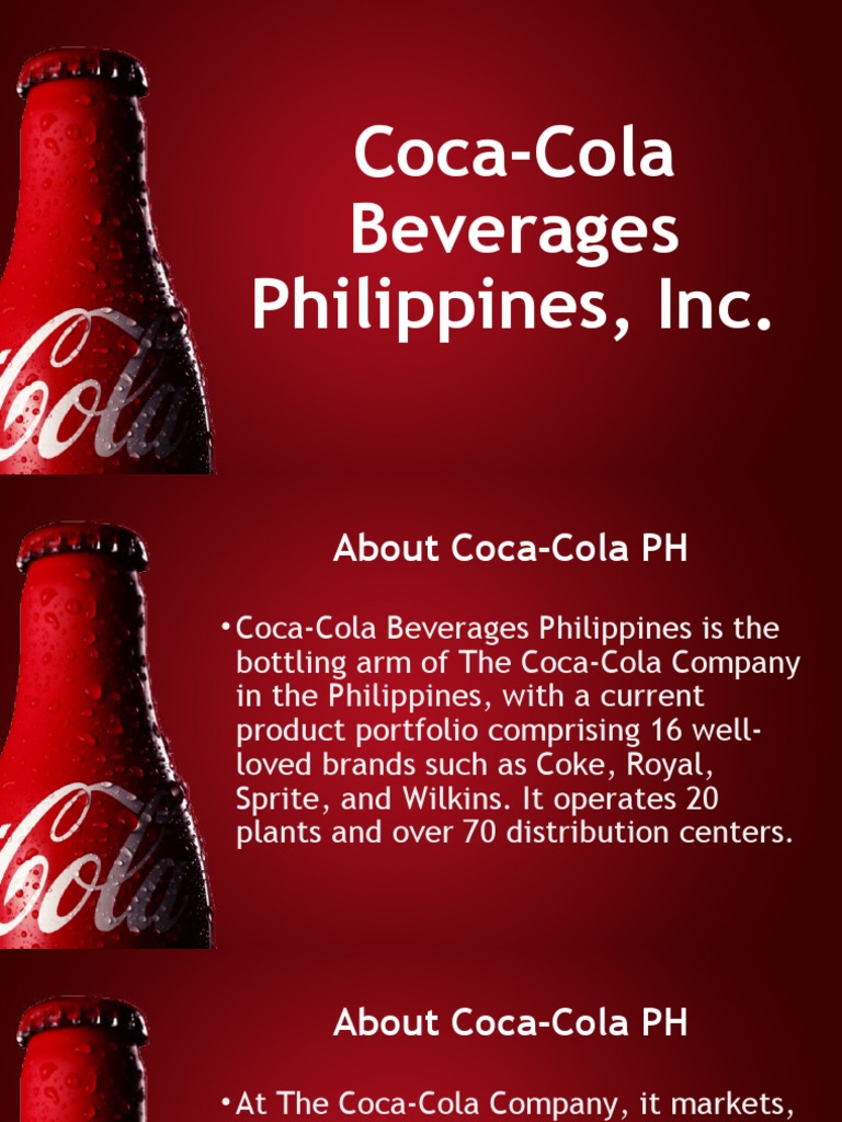 Coca-Cola Beverages Philippines, Inc (CSR) | PDF | The Coca Cola Company | Drink