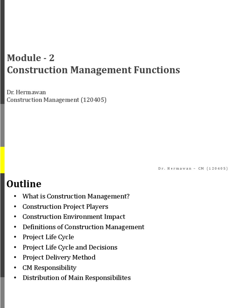Modul 2 | PDF | Construction Management | Project Management