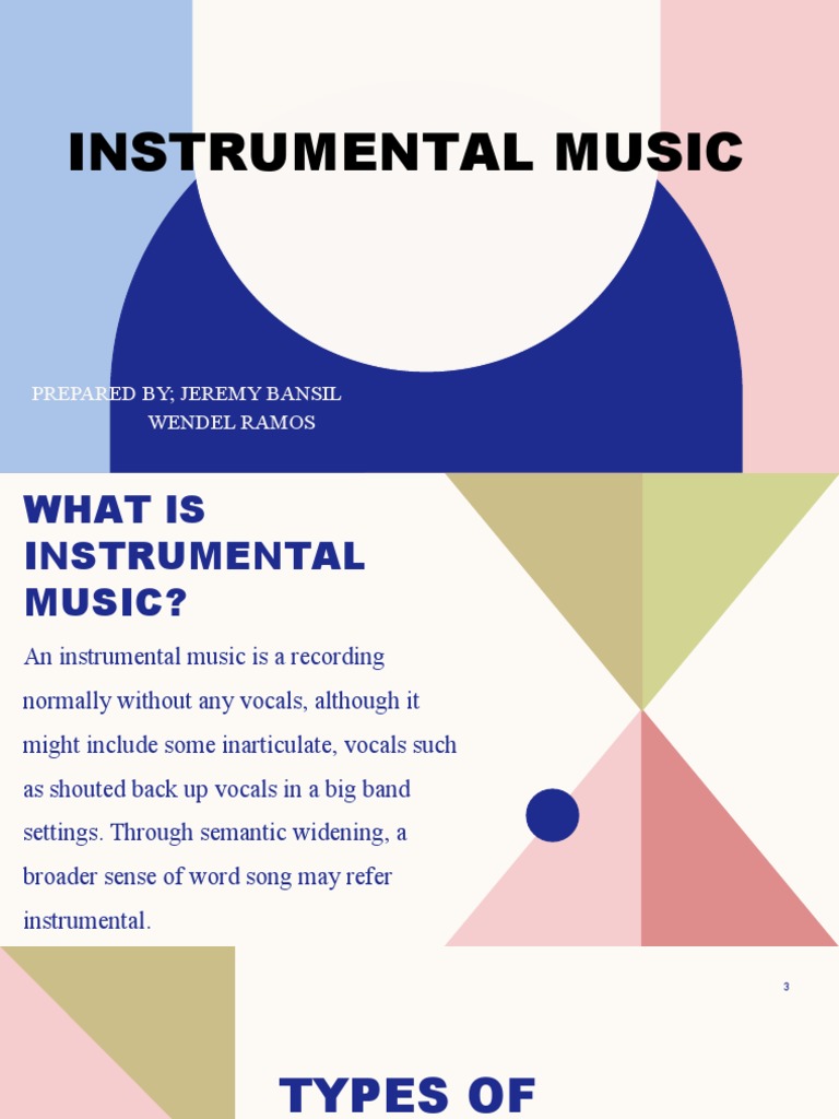 An Exploration of Instrumental Music: Types and Applications | PDF