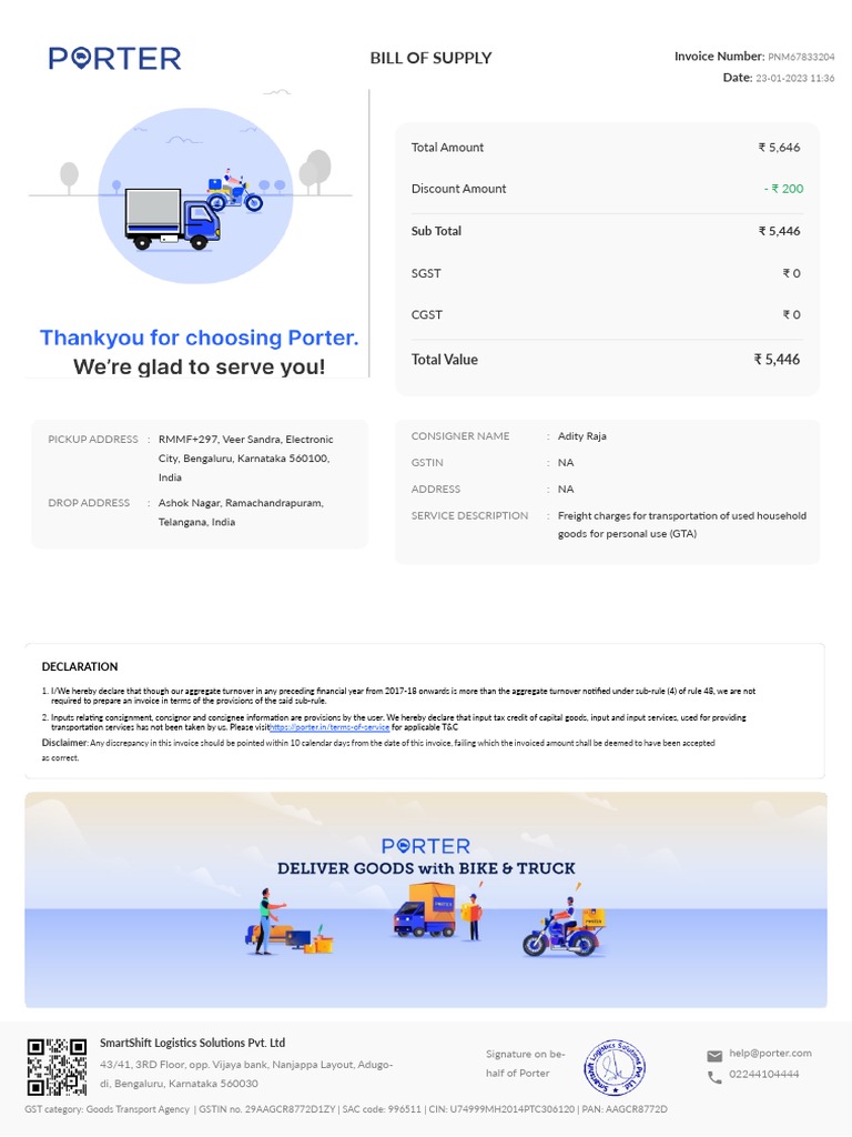 PNM Invoice 112396 | PDF