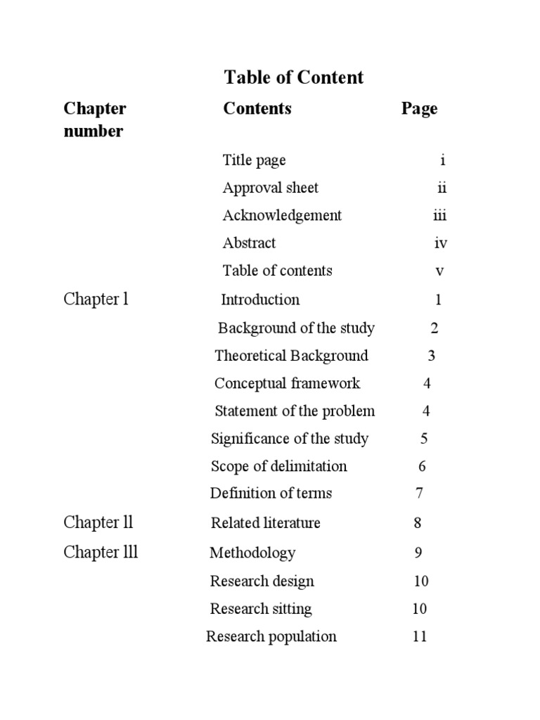 Table of Content | PDF