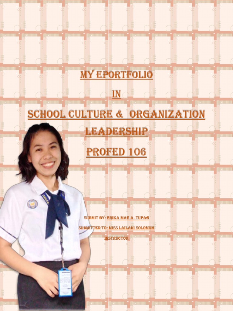 My ePortfolio on School Culture & Organizational Leadership | PDF ...