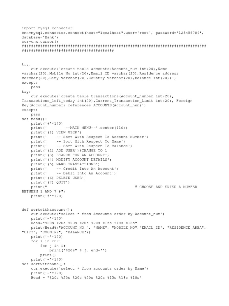 Banking System | PDF | Debits And Credits | Computing