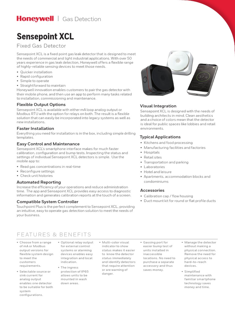 Sensepoint XCL - Datasheet | PDF