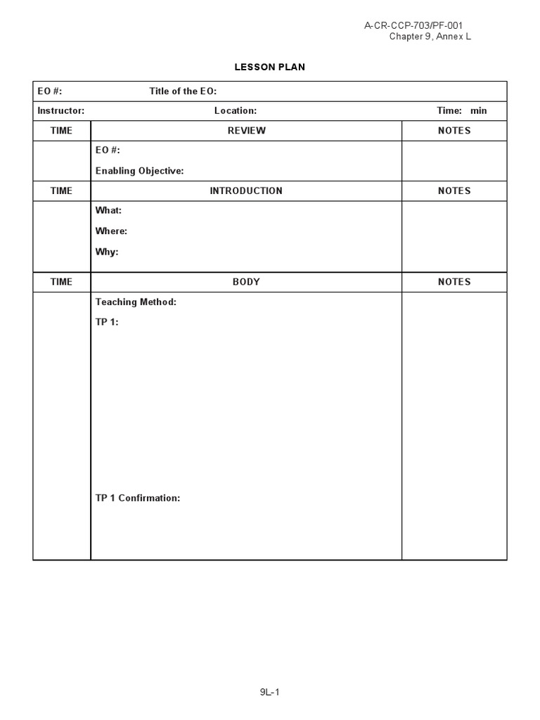 Lesson Plan Template | PDF | Teaching Method | Lesson Plan
