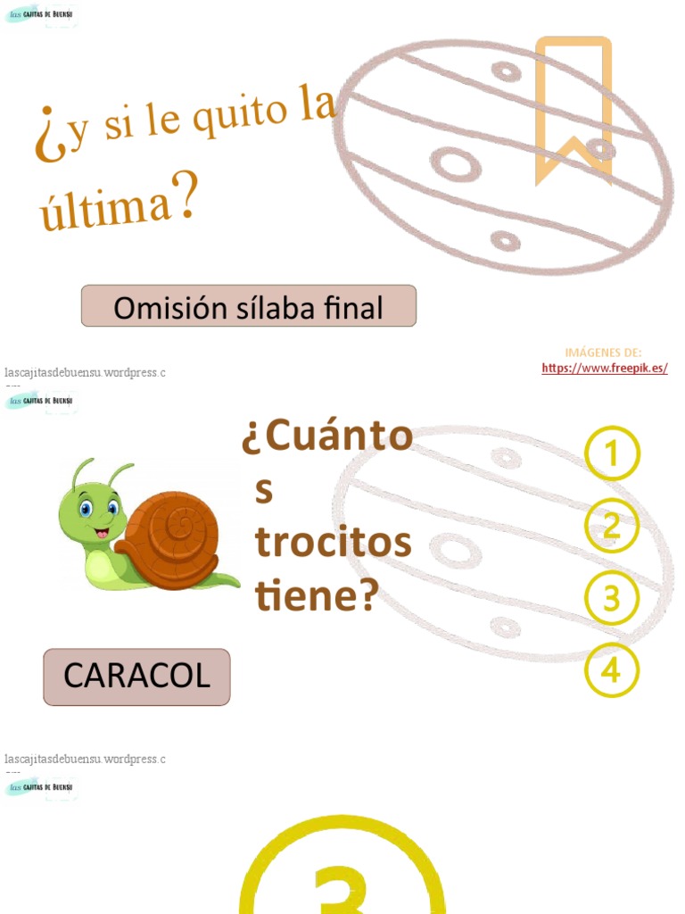 Omision Silaba Final | PDF