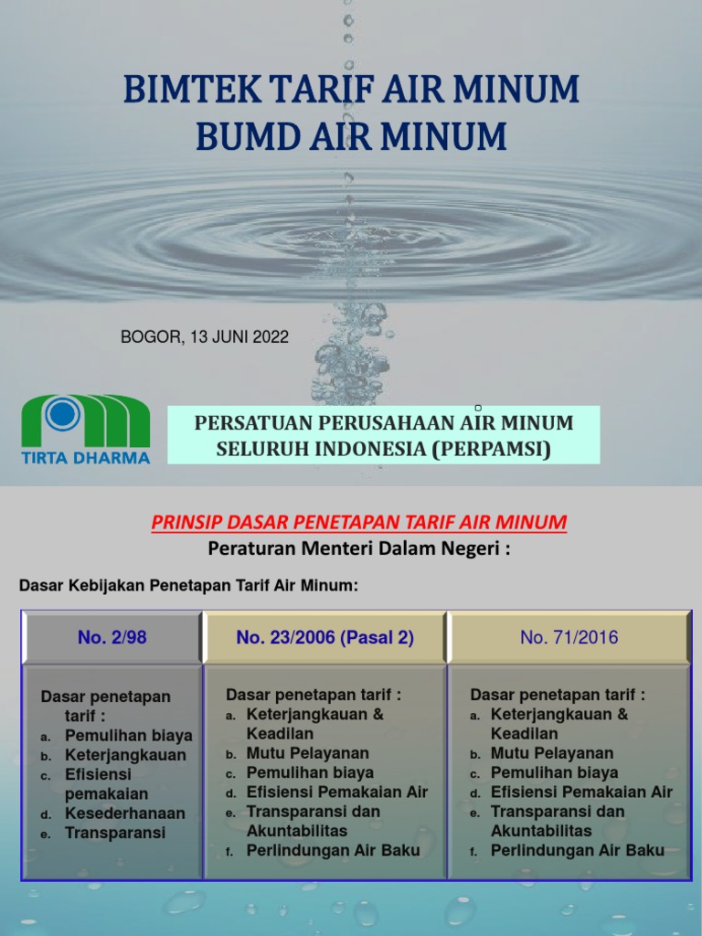 Sistem Penyediaan Air Minum | PDF
