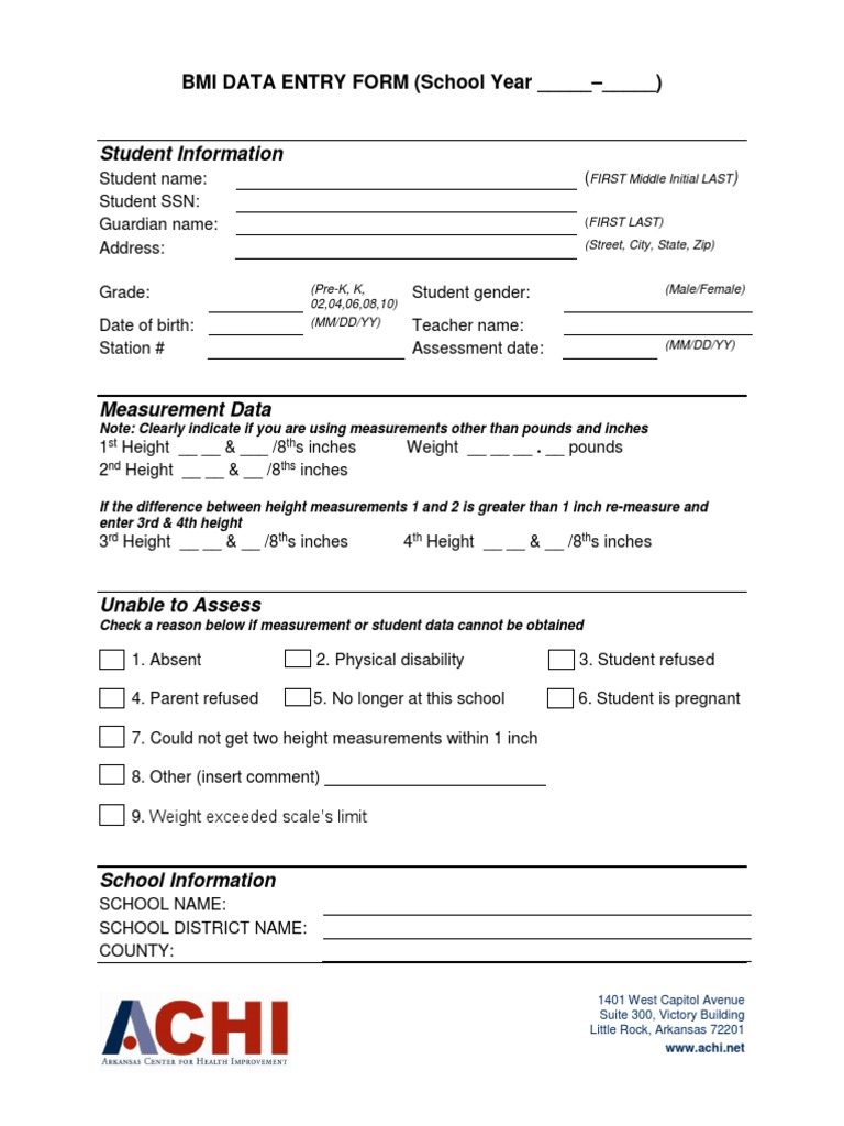School Data Entry Form | PDF