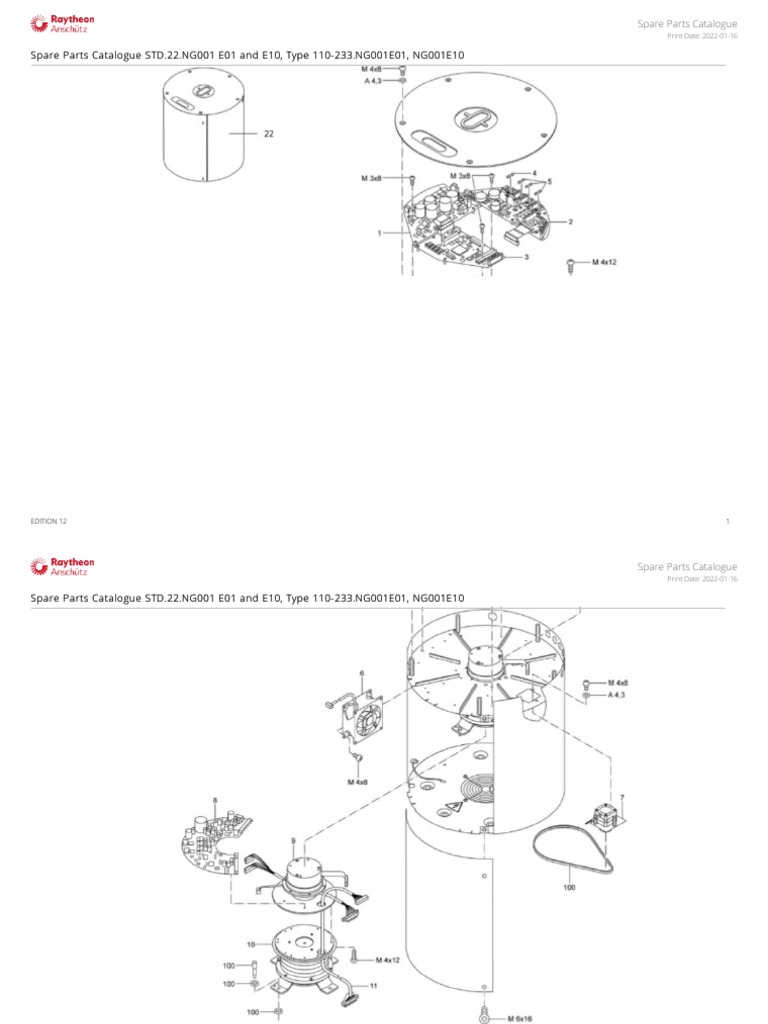 Spare Parts Catalogue NG001 E01/E10 | PDF | Logistics | Inventory