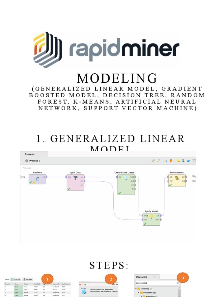 Modelling With Rapidminer | PDF