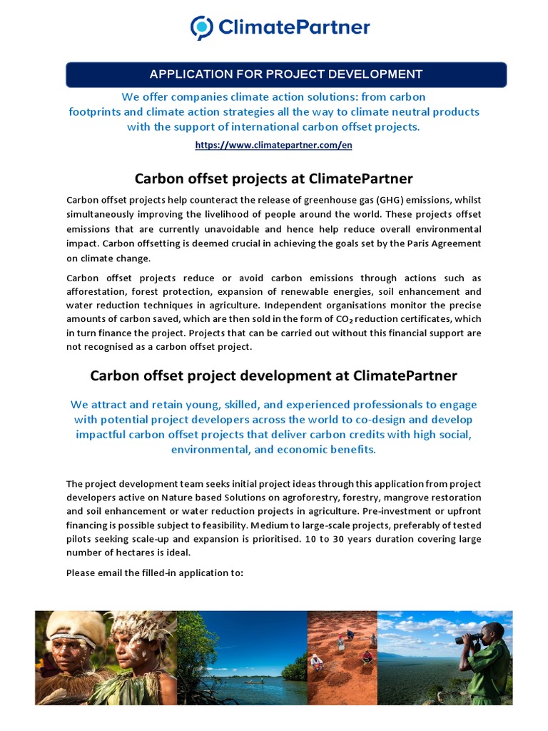Application For Project Development - CP Final | PDF | Carbon Offset ...