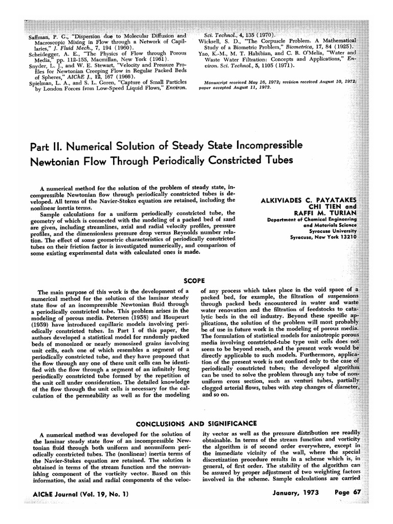 AIChE J (1973) 19 67-76 | PDF